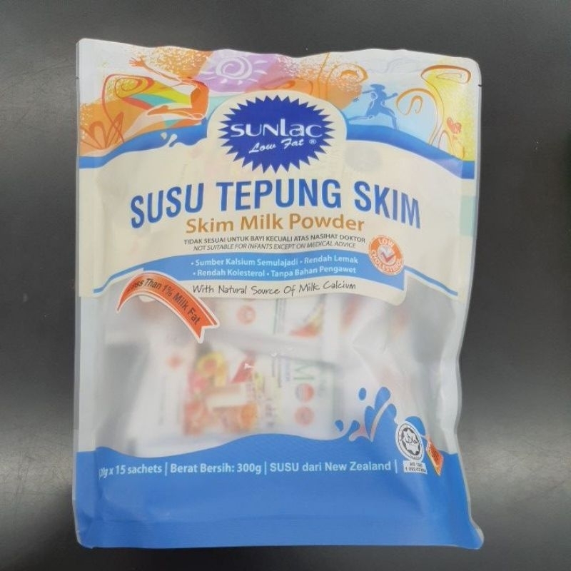 Sunlac Skim Milk Powder 20gx15sachets (Expiry Date:12/2025) | Shopee ...