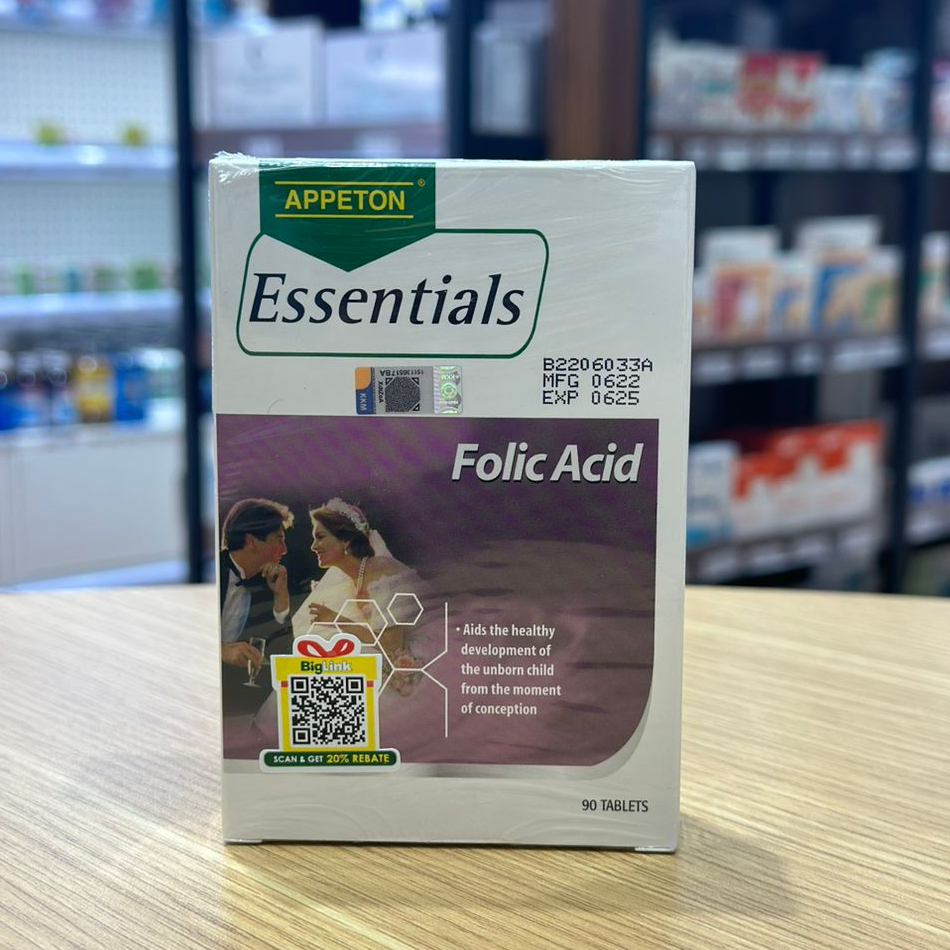 APPETON ESSENTIALS FOLIC ACID 400MCG TAB (3X30S) | Shopee Malaysia