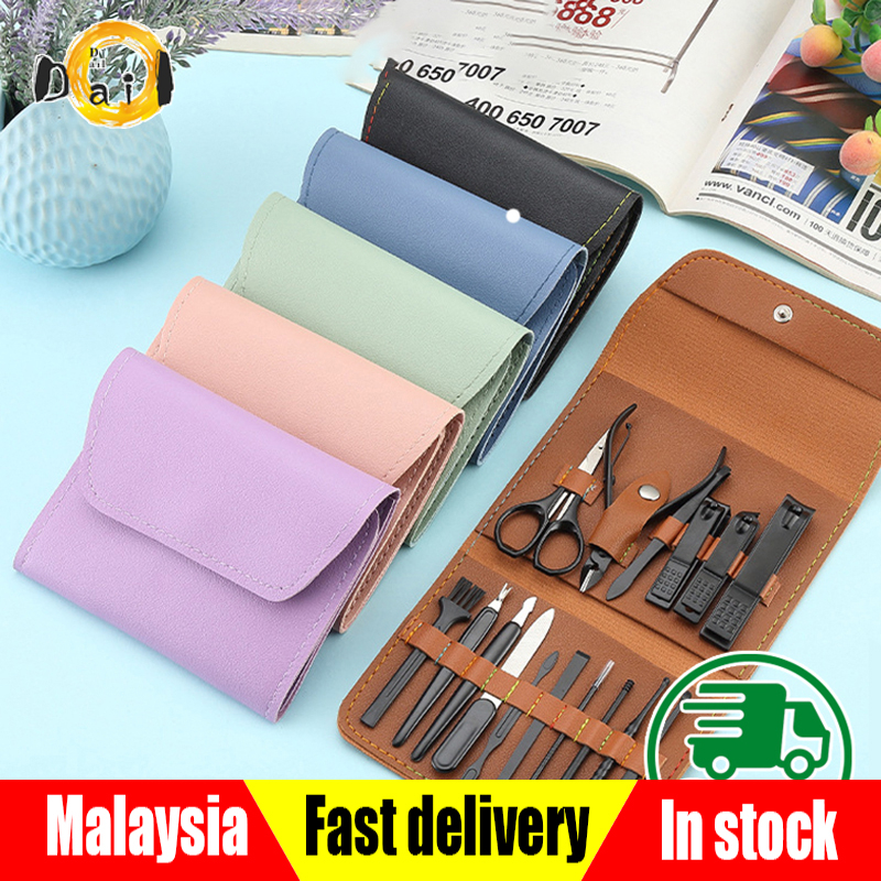 16pcs Nail Cutter Set Manicure Nail Clippers Pengilat Set Cutter ...