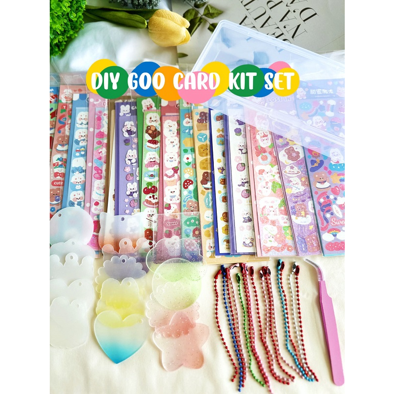 Goo Card DIY KIT Goo Cards Sticker Keychain Guka Beginner Starters Set ...