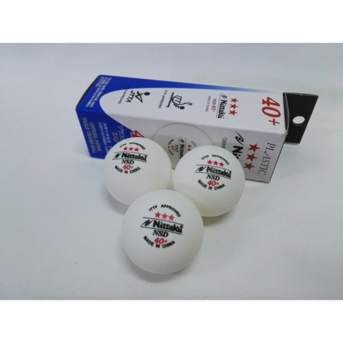 Nittaku Ball 3-Star NSD 40+ Official Table Tennis Ball/ Bola Ping Pong Original/3 pcs in box ...