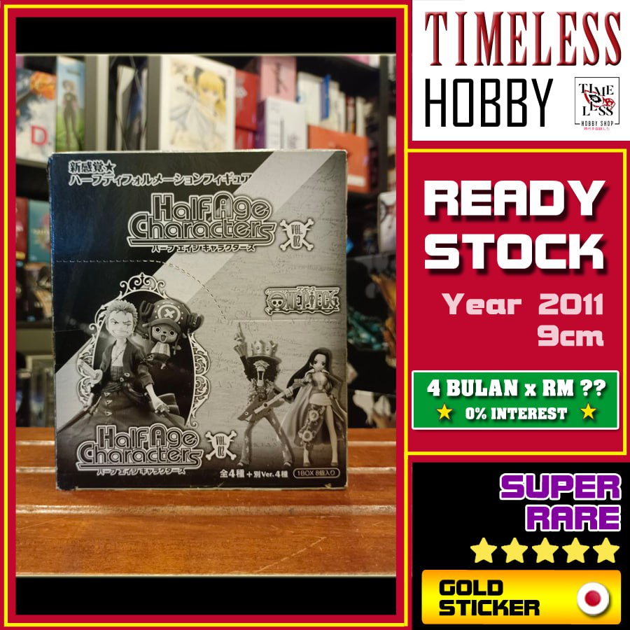 BANDAI Roronoa Zoro Boa Hancock Brooke Chopper Figure Half Age ...
