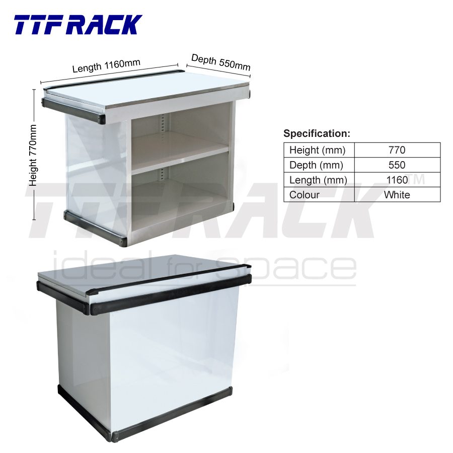 TTF Rack™ (CASHIER COUNTER SERIES )CT1160B/ CT1800B/ CT90180W6S ...