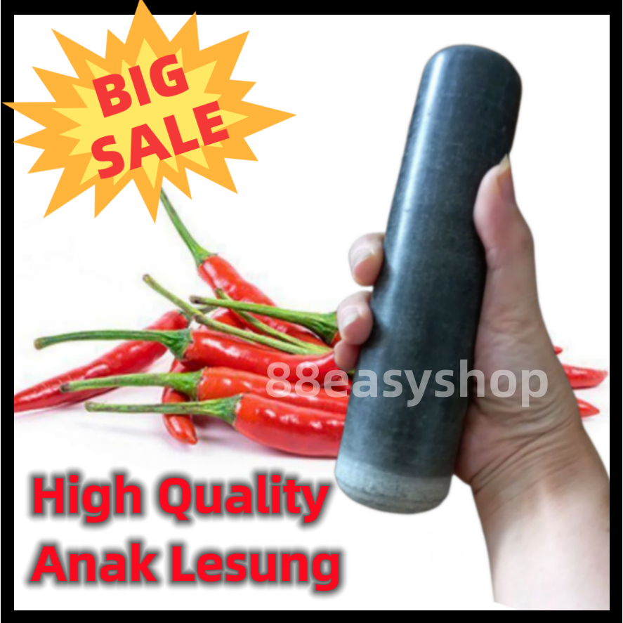 High Quality Pestle Handle 14-19cm / Batu Tumbuk / Anak Batu Lesung ...