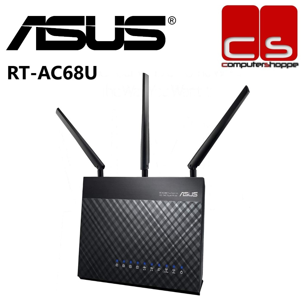 Asus RT-AC68U Wireless AC1900 Gigabit WiFi Router | Shopee Malaysia