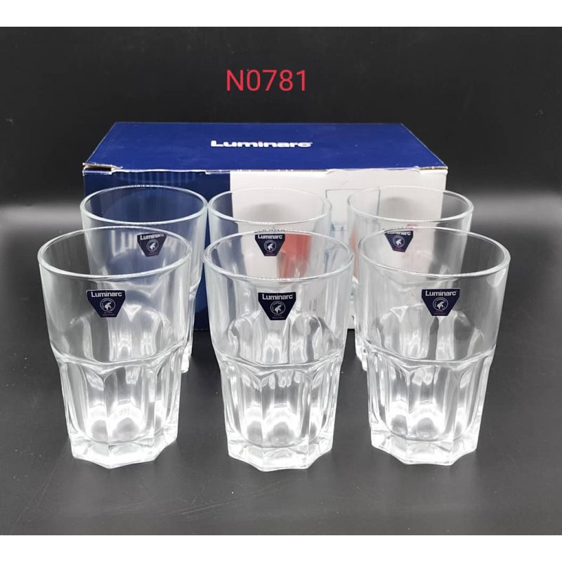 LUMINARC GRANITY HIGHBALL GLASS 6*350ML (N0781) | Shopee Malaysia