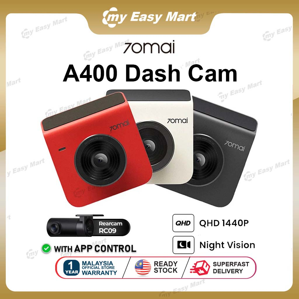 【𝟮𝟰𝗵𝗿 𝗦𝗵𝗶𝗽】70mai A400 Dash Cam QHD 1440P Night Vision 145° Wide Angle WDR Car Recorder | 18 ...