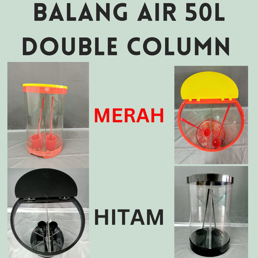 BALANG AIR BULAT 50 LITER DOUBLE COLUMN (CODE 620) CAP PAYUNG | Shopee ...