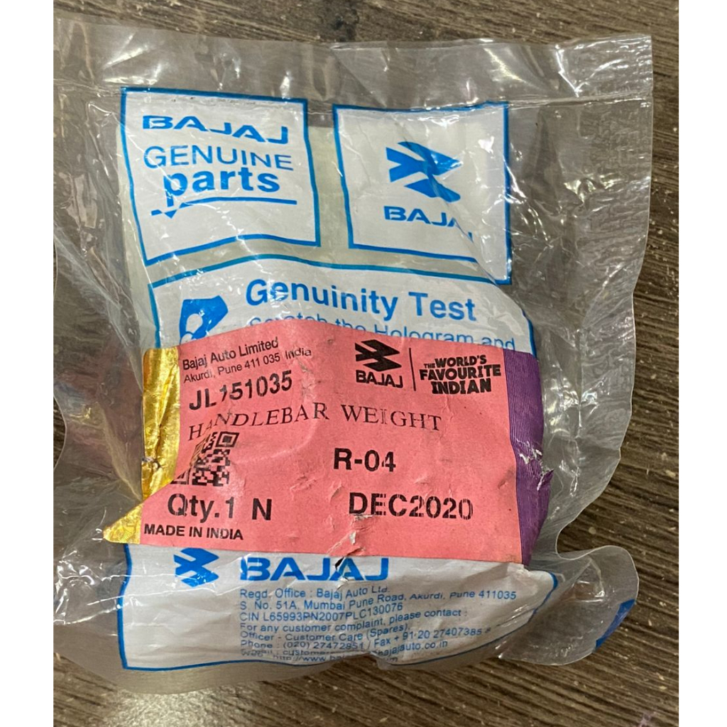 BAJAJ / MODENAS HANDLE BAR WEIGHT(NS/RS/D400) | Shopee Malaysia
