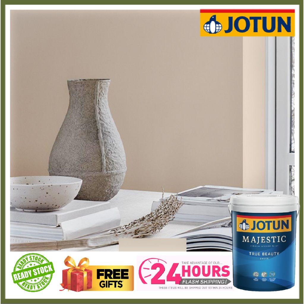 JOTUN 1L 2496 SANDSTONE Majestic True Beauty Sheen /Cat Dalam Kilat/Cat ...
