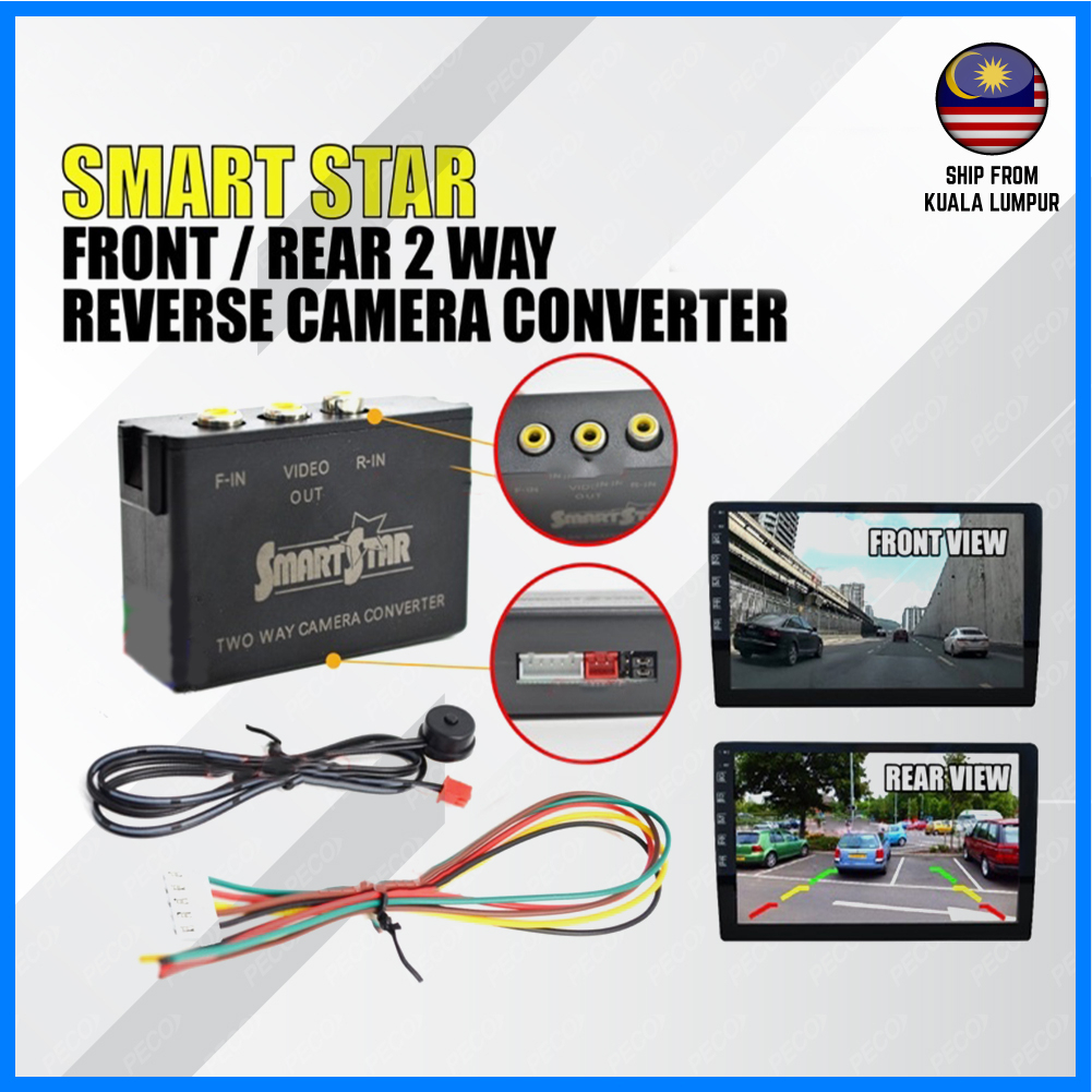 SmartStar (CM-01) 2 Ways Camera Converter Control Box - Front & Reverse ...