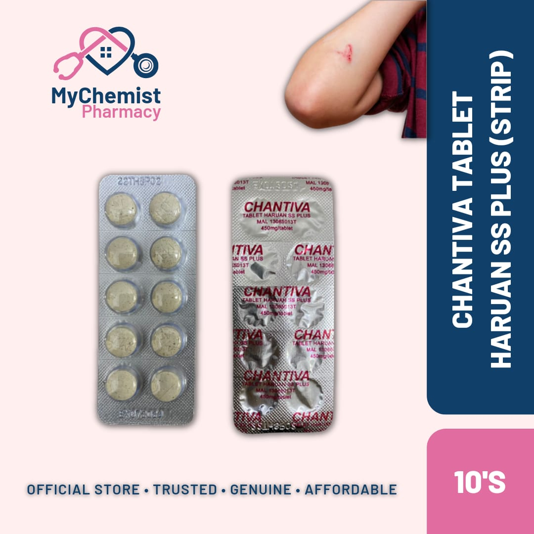 Chantiva Haruan Tablet 450mg 10's (Strip) Cepat Sembuh Luka (Pati Ikan ...