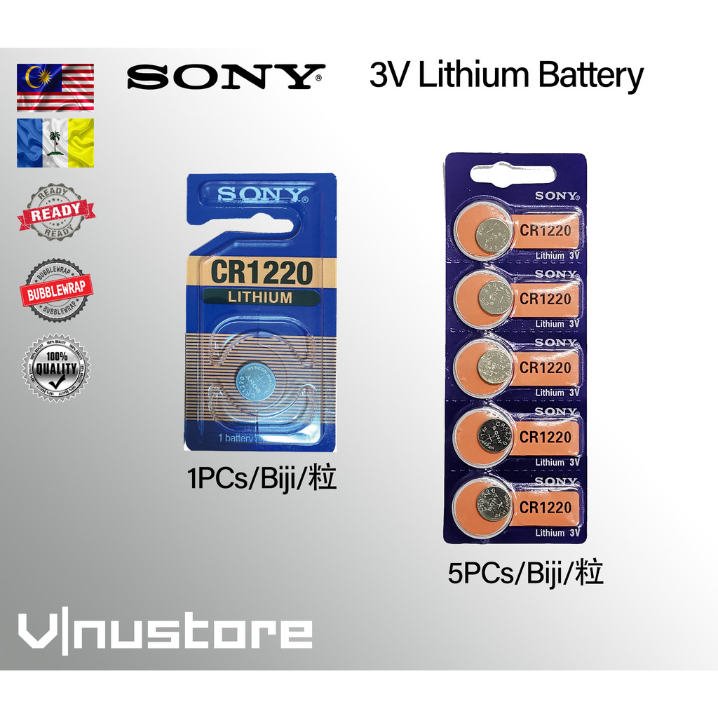 SONY 3V Lithium Coin Battery CR1220/CR1616/CR1620/CR1632/CR2016/CR2025/CR2032/CR2430/CR2450B ...