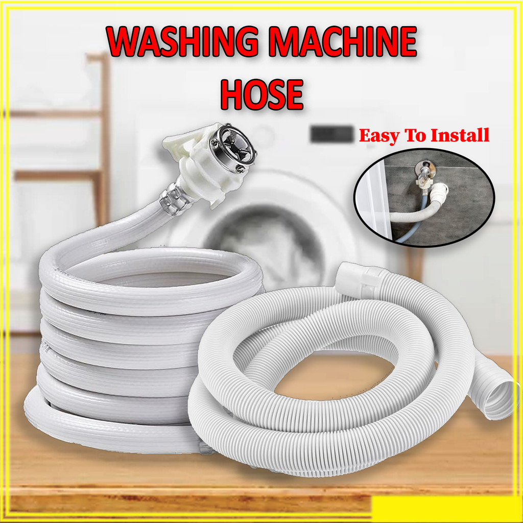 Washing Machine Inlet/Outlet Drain Hose Washer Pipe Connector Paip Tiub ...