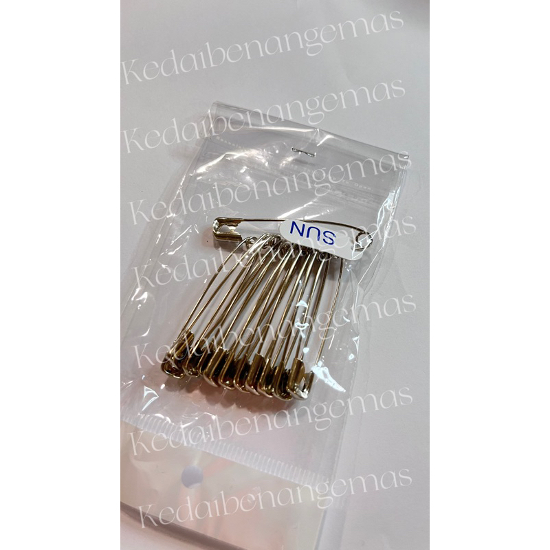 Sun Stainless Steel Safety Pin (12pcs) / Pin Baju / Pin Keselamatan ...