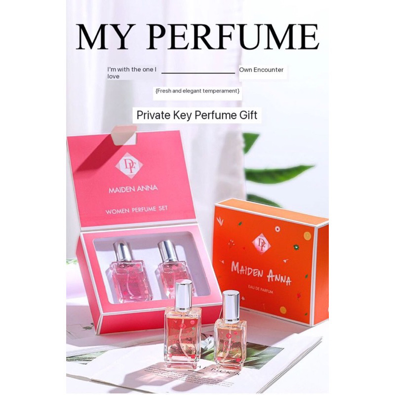 MAIDEN ANNA Brand 2 IN 1 My Perfume Gift Box Set 30ml+50ml Ready ...