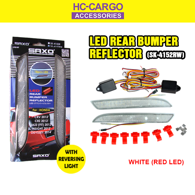 HONDA CRZ , INSIGHT , JAZZ , CRV , ODDESSY LED REAR BUMPER REFLECTOR ...