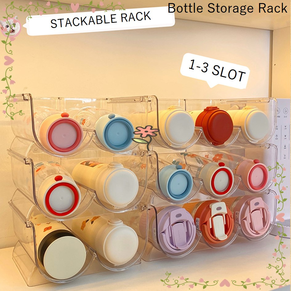 Thermos Water Bottle Storage Rack Organizer Multi Layer Stackable ...