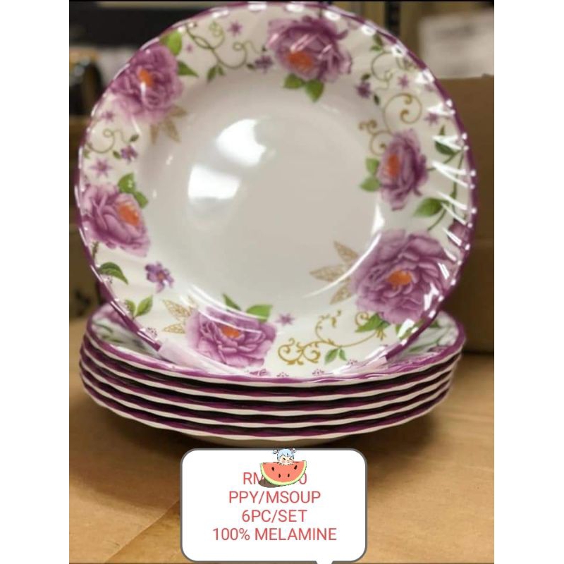 💐SET BUNGA PURPLE PEONY🔥SET PINGGAN MANGKUK VIRAL💯MELAMINE🎀 | Shopee ...
