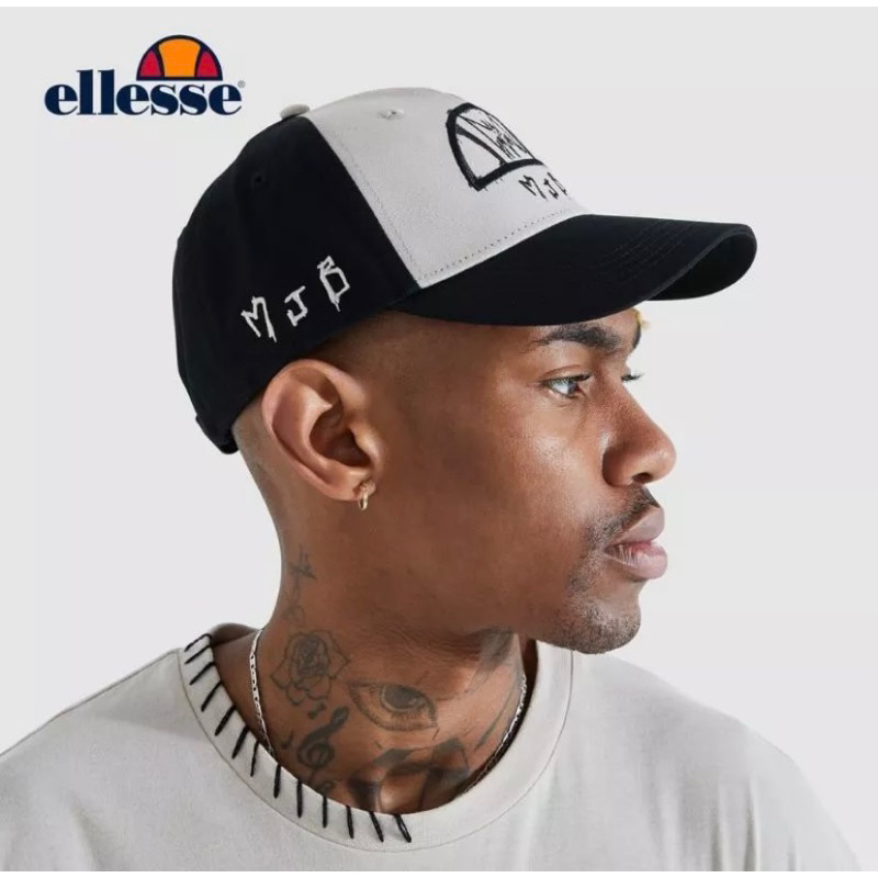 ELLESSE collab MJB jacs cap light gray colour | Shopee Malaysia
