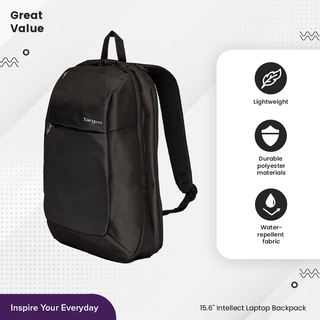 TBB565 - TARGUS 15.6 INCH INTELLECT BACKPACK (BLACK) | Shopee Malaysia