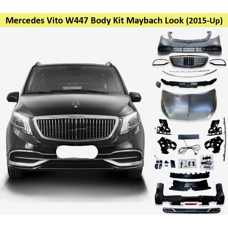 Mercedes Benz Vito W447 V class 2015- maybach conversion bodykit body ...
