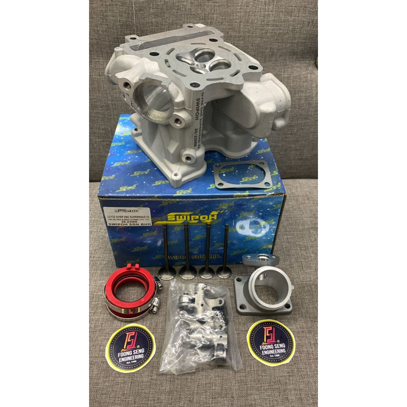 NEW V2 SWIPOH LC SUPERHEAD PRO CNC SUPER HEAD V2 SET & INTAKE CNC LC135 ...