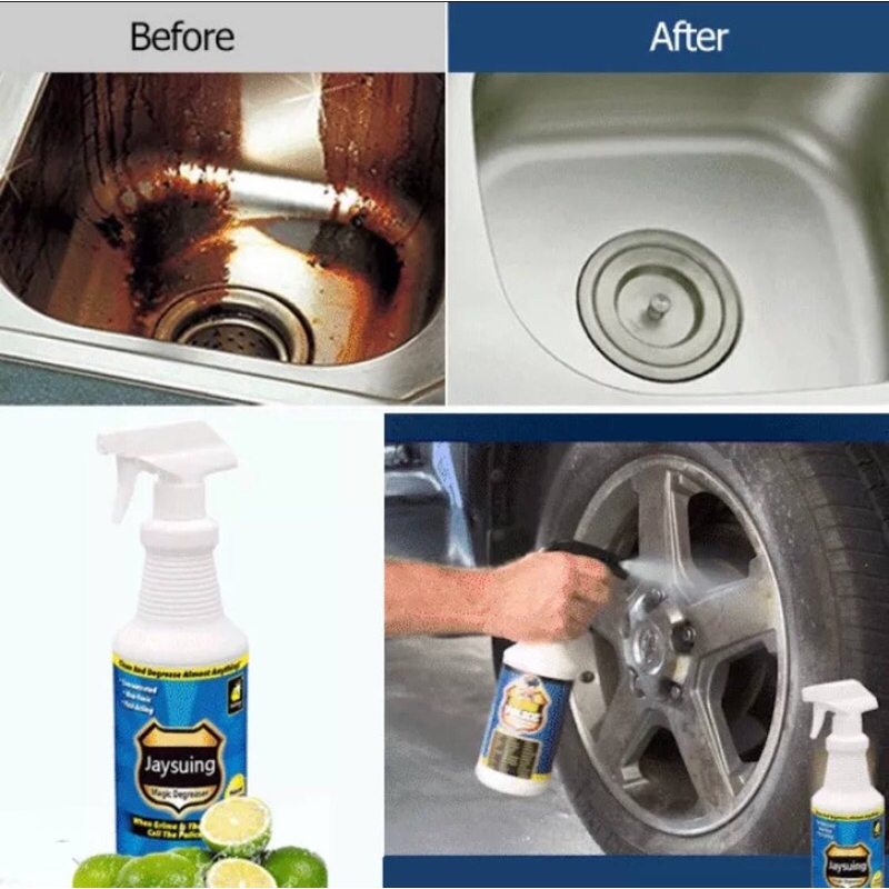 MAGIC DEGREASER JAYSUING OIL STAIN GREASE REMOVER SPRAY MENANGGAL KESAN ...