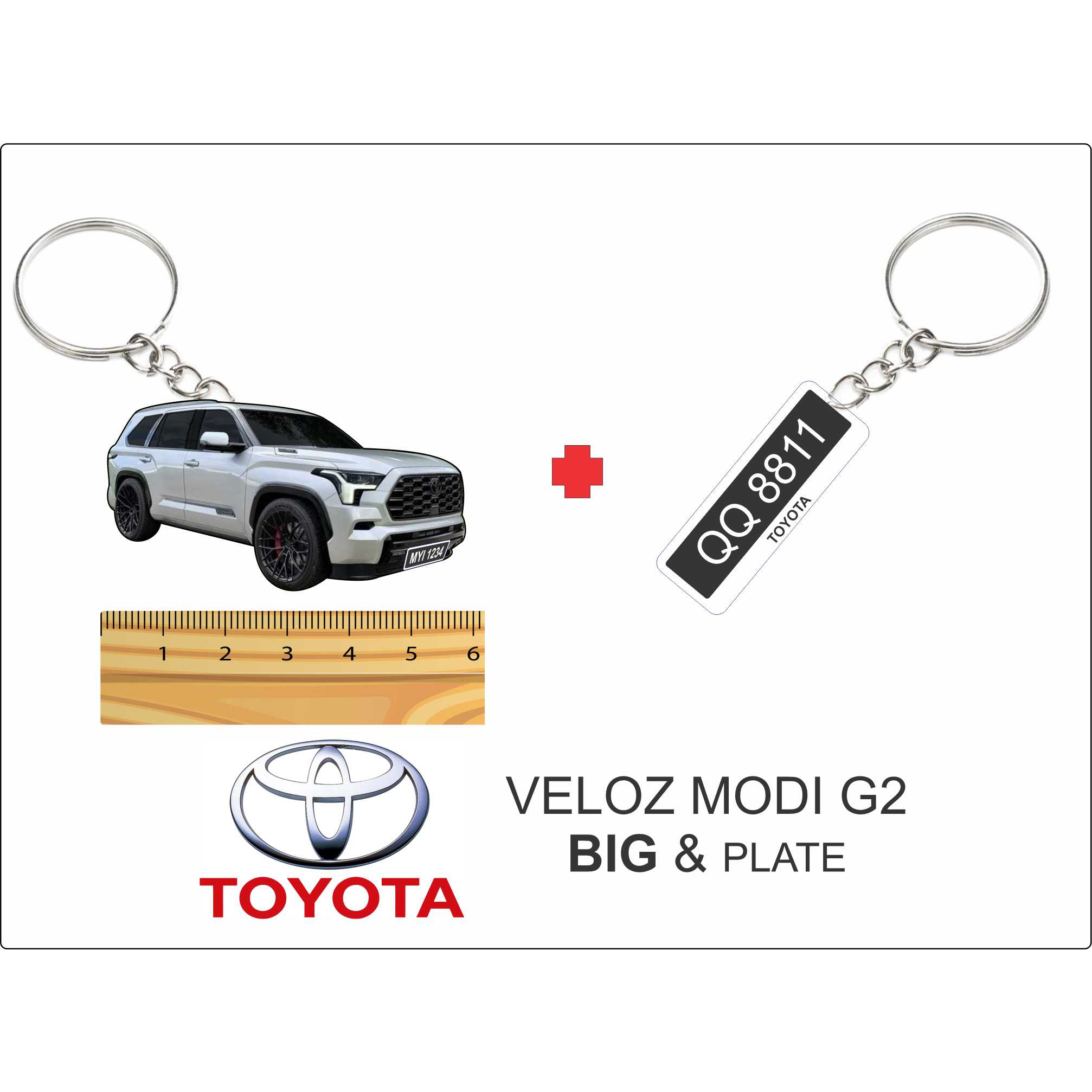 toyota veloz alza g2 keychain 2d perodua alza | Shopee Malaysia