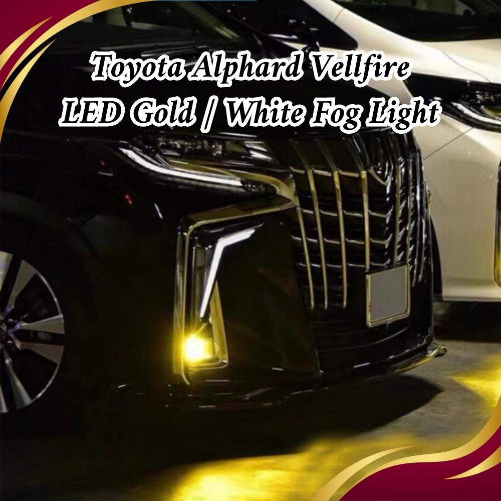 Toyota Alphard Vellfire Estima Land Cruiser LED Golden / White Fog ...
