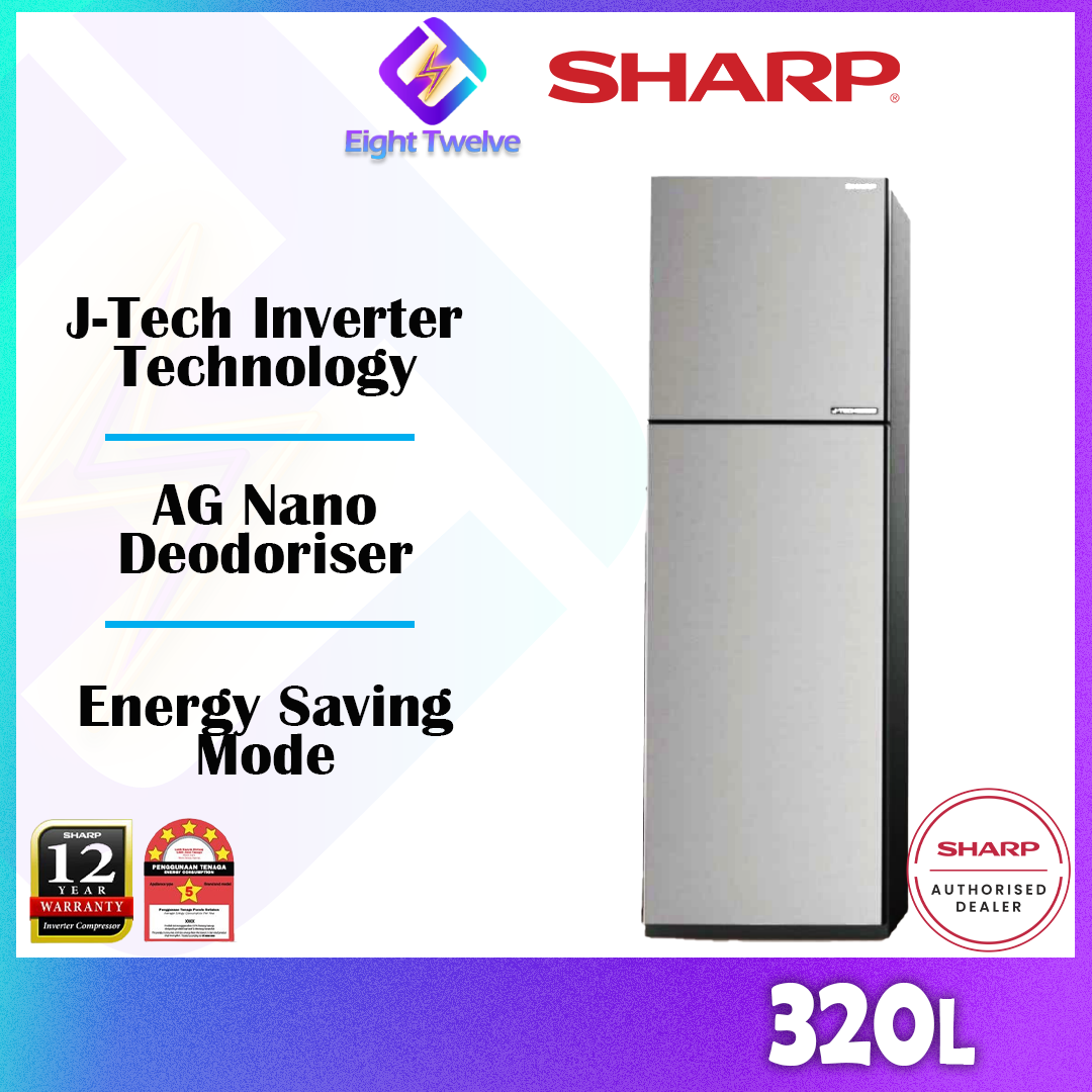 Sharp 5 Star Inverter 2 Door Refrigerator Peti Sejuk 冰箱 | Shopee Malaysia