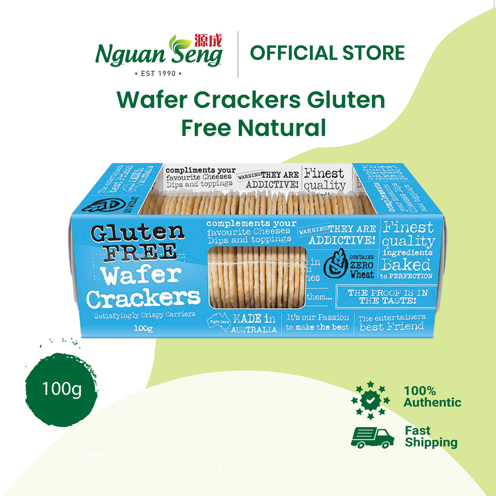 Olina's Bakehouse Wafer Crackers Gluten Free Natural (100g) | Shopee ...