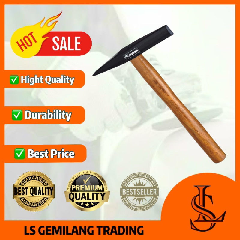 LS GEMILANG DIAMOND CHIPPING HAMMER WOOD HANDLE WELDING SLAG HAMMER ...