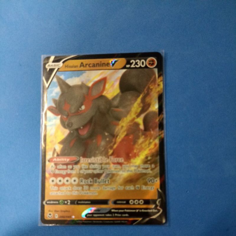 POKEMON TCG Hisuian Arcanine V - SWSH12: Silver Tempest | Shopee Malaysia