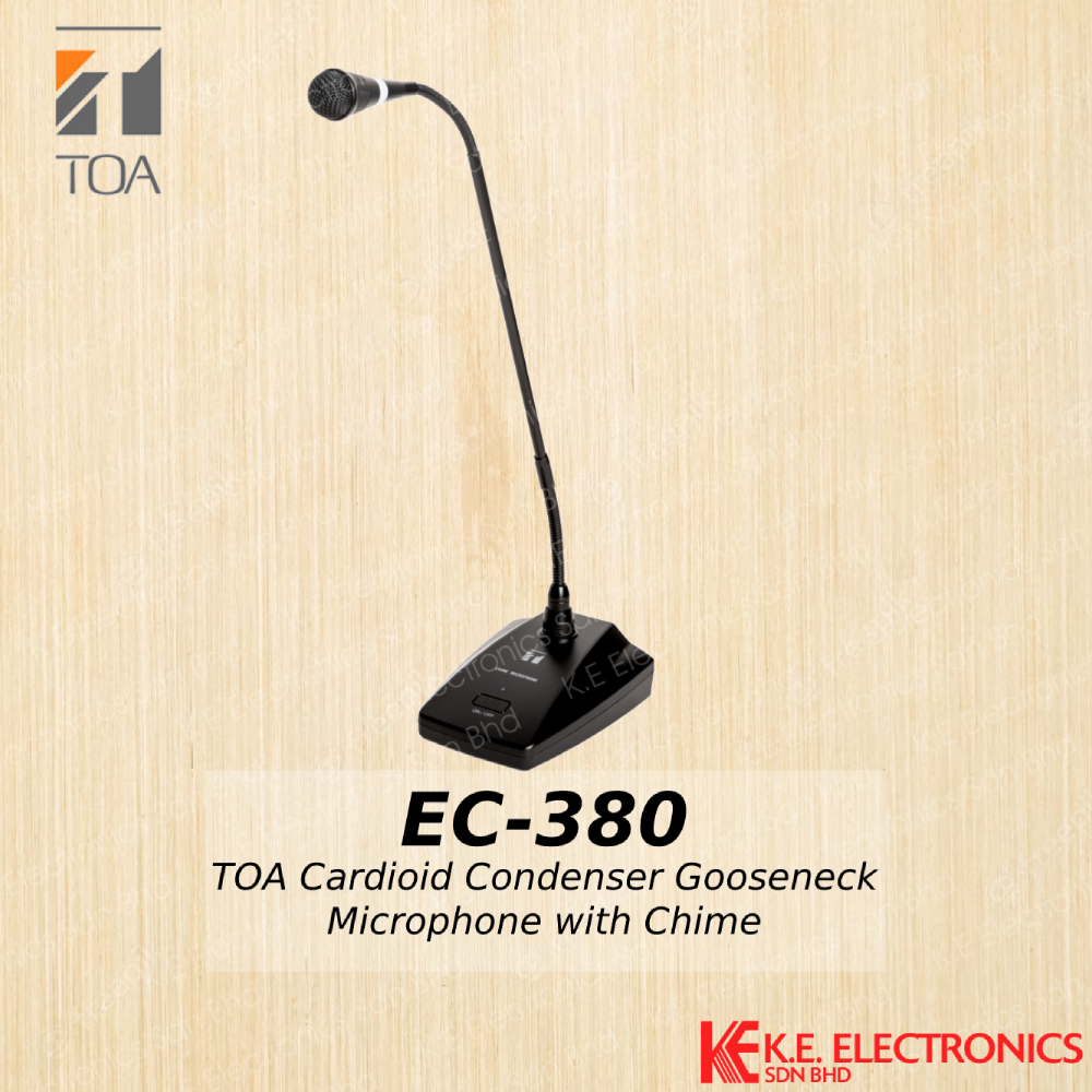 TOA EC-380 Cardioid Condenser Gooseneck Microphone with Electrical Chime | Shopee Malaysia