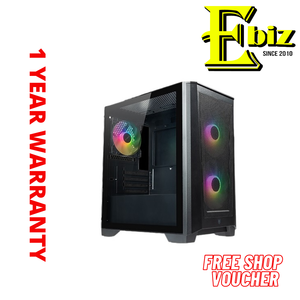TECWARE Edge M2 MATX Casing With 3 Units ARGB Fan | Shopee Malaysia