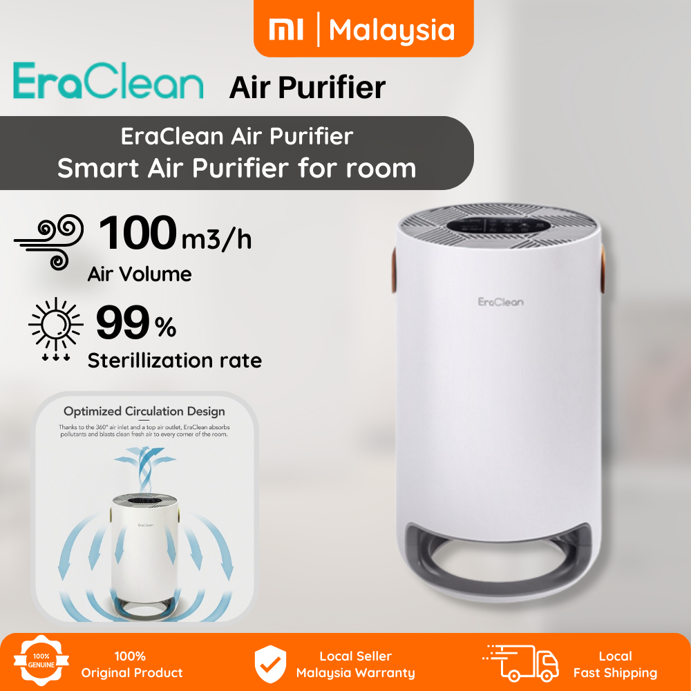 Xiaomi EraClean Air Purifier Hepa Filtration Remove Odor Smoke ...