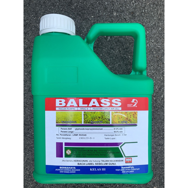 BALASS Glyphosate-Isopropylammonium 41.0% Racun Rumput Lalang Herbicide ...