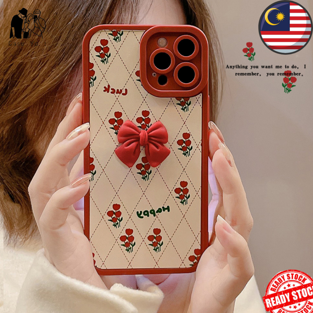 Casing iPhone Cute Vintage Bowtie iPhone Case 14 Pro Max 13 12 Casing ...