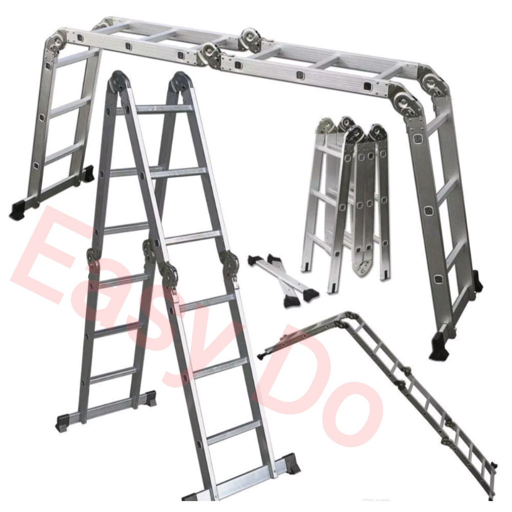 12/16 Steps Multi purpose High Quality Aluminium Foldable LADDER Heavy ...