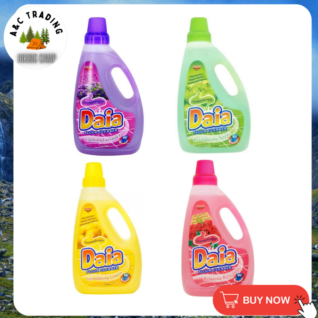 DAIA FLOOR CLEANER 2 LITER Calming Lavender Stimulating Lemon Relaxing ...