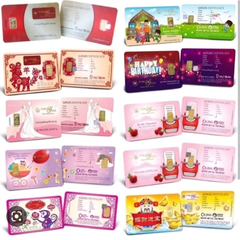 GOLD BAR 0.5g PUBLIC GOLD COLLECTION | Shopee Malaysia