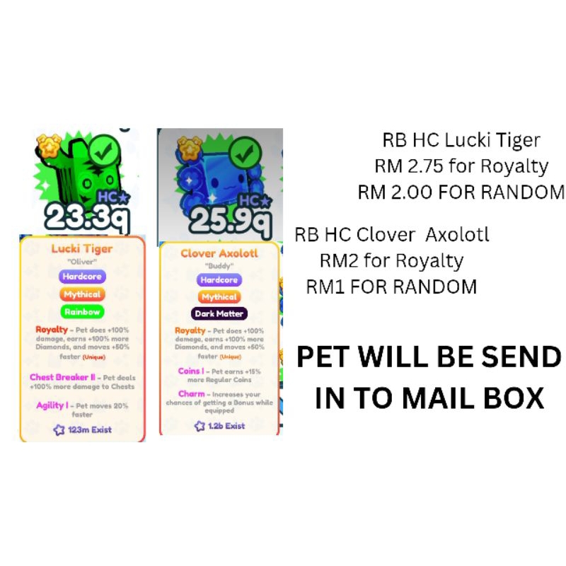 PSX RB HC MYTHICAL PET FOR BEGINNER | Shopee Malaysia