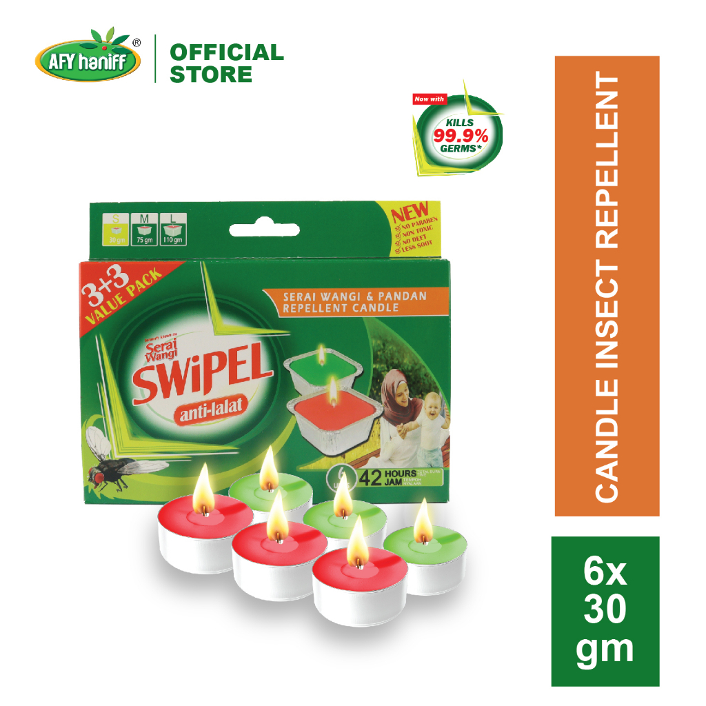 Afy Haniff SWiPEL® Lilin Halau Lalat Serangga Non Toxic Insect ...
