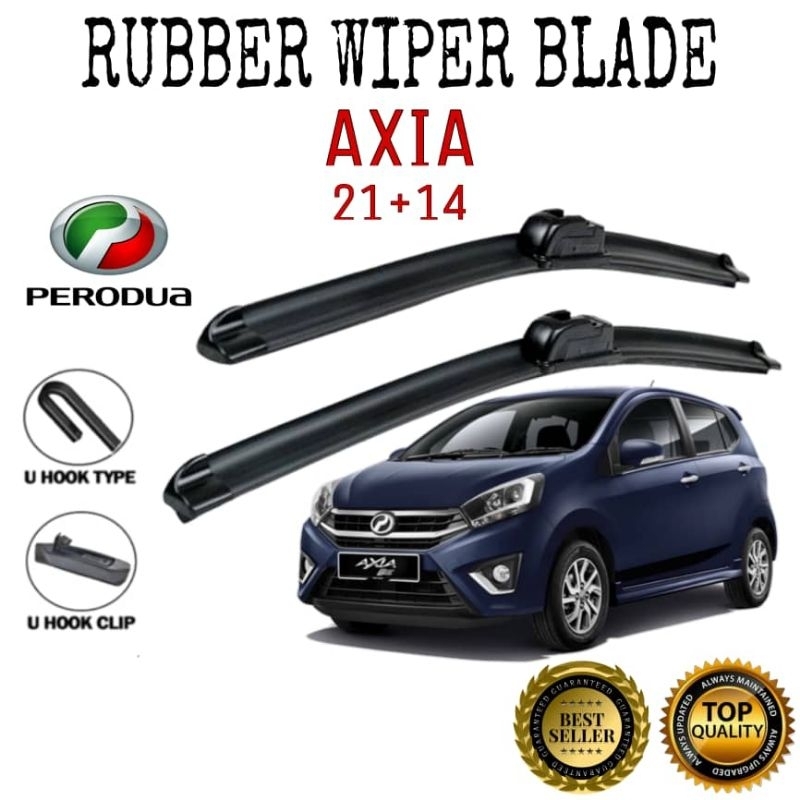 Rubber Wiper Blade Perodua Axia 21"+14" | Shopee Malaysia