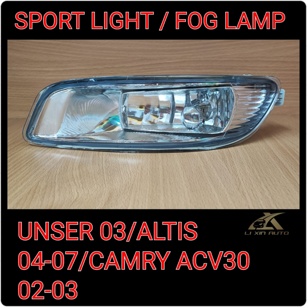 TOYOTA UNSER 02-03,ALTIS 04-07,CAMRY 02-03 SPORT LIGHT FOG LAMP ...