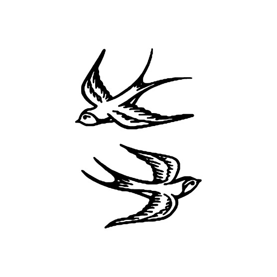 Swallows | Temporary Tattoo Sticker Waterproof | Shopee Malaysia