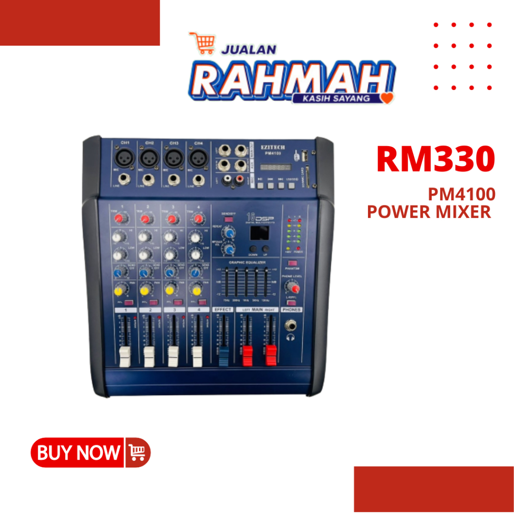 EZITECH PM4100 POWER MIXER | Shopee Malaysia