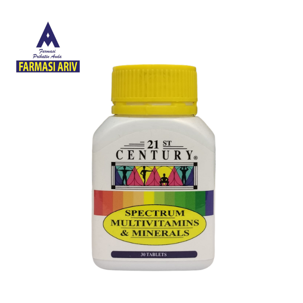 21st Century Spectrum Multivitamins & Mineral - 30 Tablets | Shopee ...