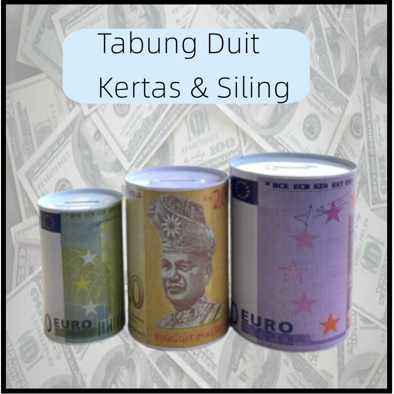 Tabung Duit Siling & Wang Kertas/Saving Money Box | Shopee Malaysia